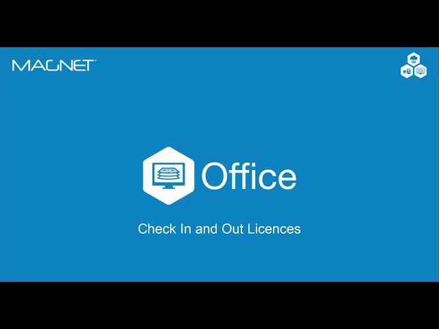 MAGNET Quick Guide - MAGNET Office Check In and Out Licences | Aptella