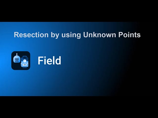 Topcon Field V9 – Resection using Unknown Points | Aptella