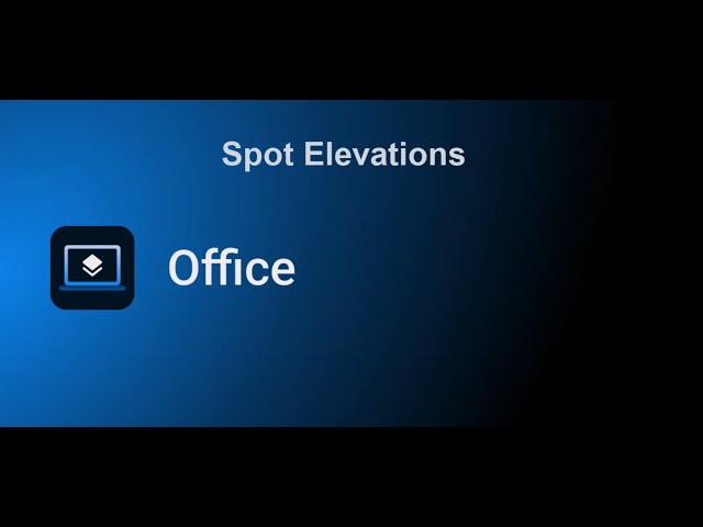 Topcon Office V9 – Spot Elevations | Aptella