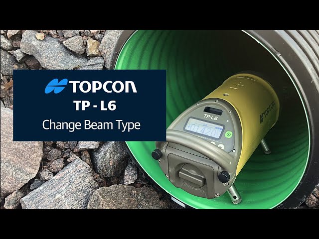 Topcon TP-L6 Pipe Laser - How to change Beam Settings | Aptella